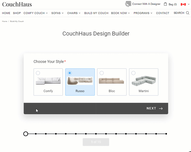 Product Page Analysis of 10 Leading Canadian Furniture Players
